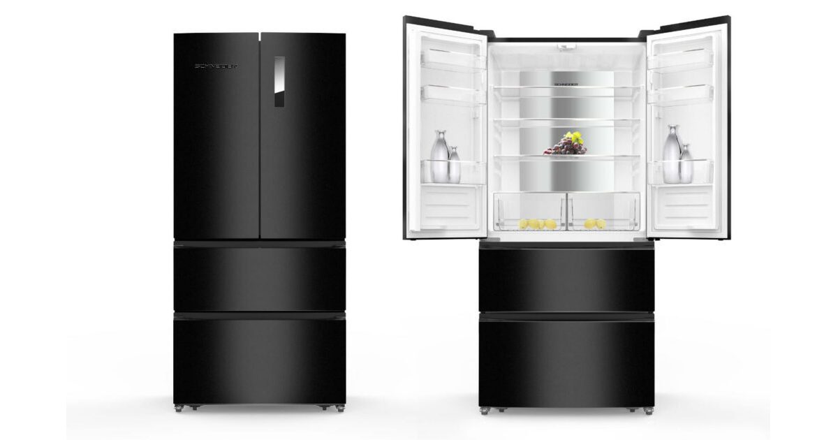 Refrigerator freezer in black 536 L - SCFD536B - Schneider