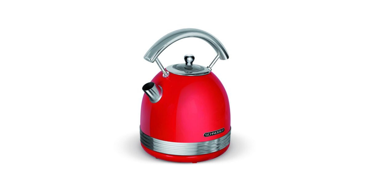 Vintage red electric kettle - SCKE17R - Schneider
