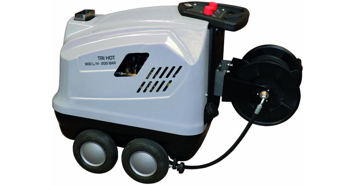 Hot water 3-phase cleaner 900 l/h 200 bar - 50098