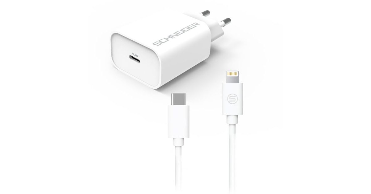 Chargeur rapide & câble USB-C Lightning