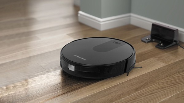 Robot aspirateur connecté noir 600 ml SCVC236GB de Schneider